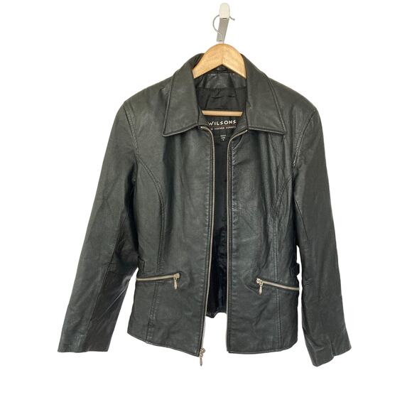 Wilsons Leather | Jackets & Coats | Vintage 9s Y2k Wilsons Black ...